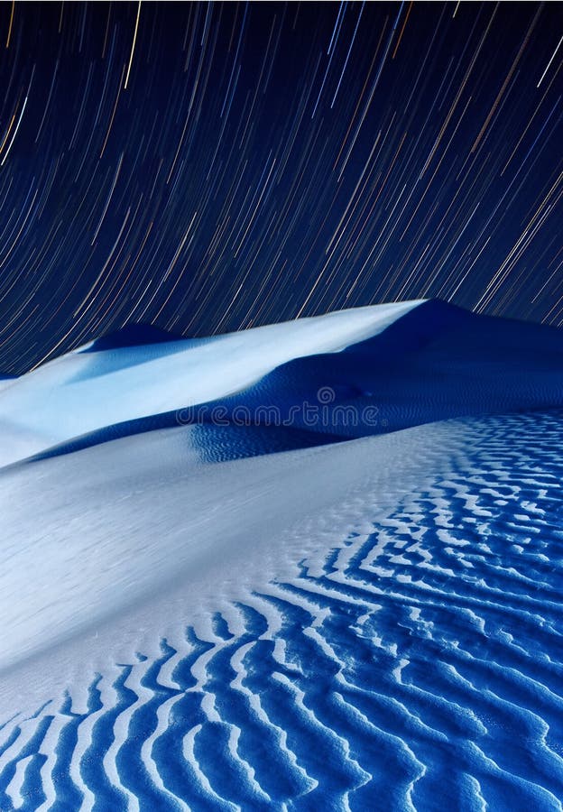 Sand dunes at night time stock image. Image of space - 47799977