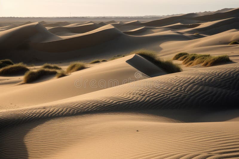 Sand Dunes in a Range of Different Colors, with Contrasting Patterns ...