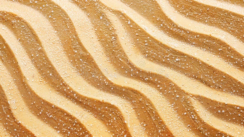 Sand Dunes with Ripple Patterns, Generative AI Stock Image - Image of ...