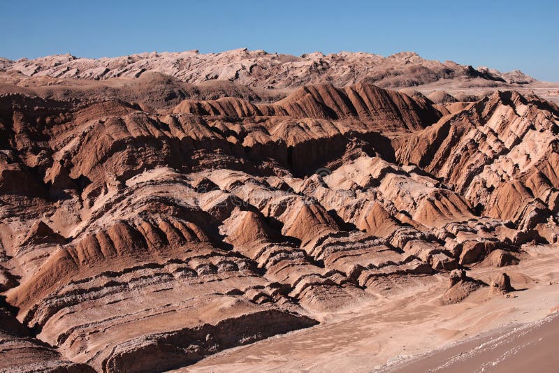 Sand Dunes and Rocks in Atacama Desert in Chile Stock Image - Image of ...