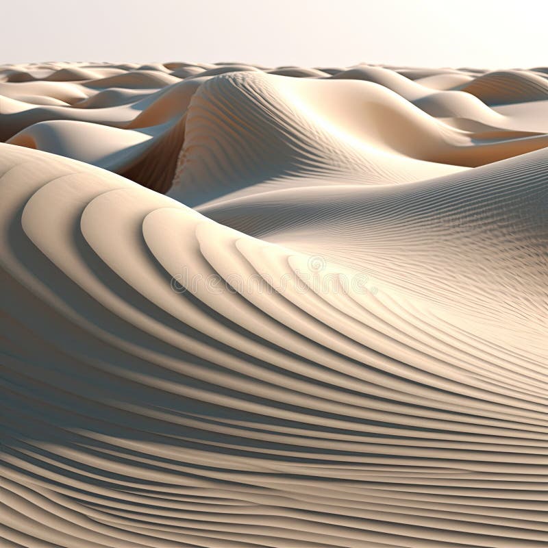 Sand Dunes,Sand Dunes in the Desert, Abstract Background,AI Generated ...
