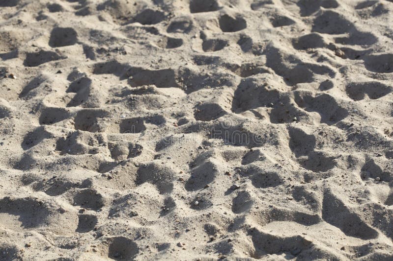 Sand Dunes, Sand with Shadow and Footprints, Sandy Area, Germany Stock ...