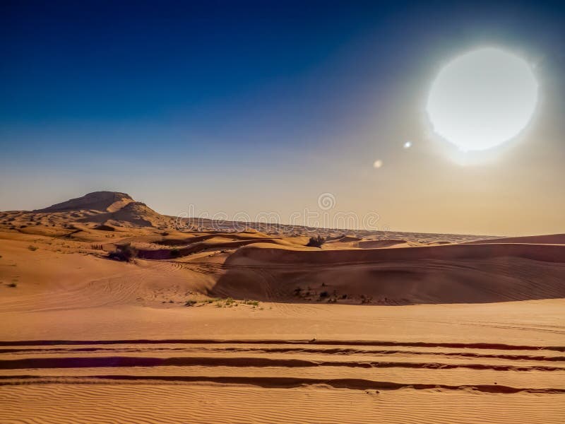Sand Dunes in the United Arab Emirates. Stock Photo - Image of sand ...
