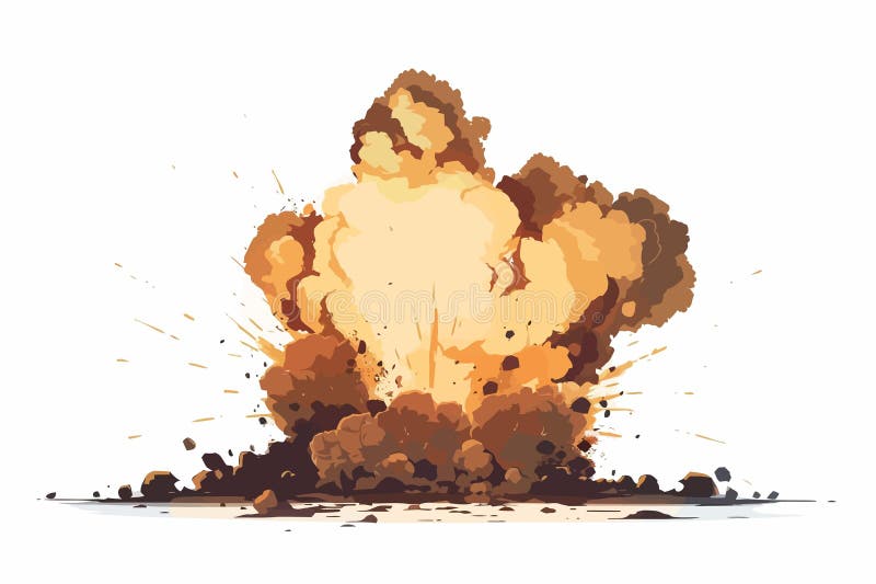 Sand Explosion Isolated Illustration Stock Vector - Illustration of ...