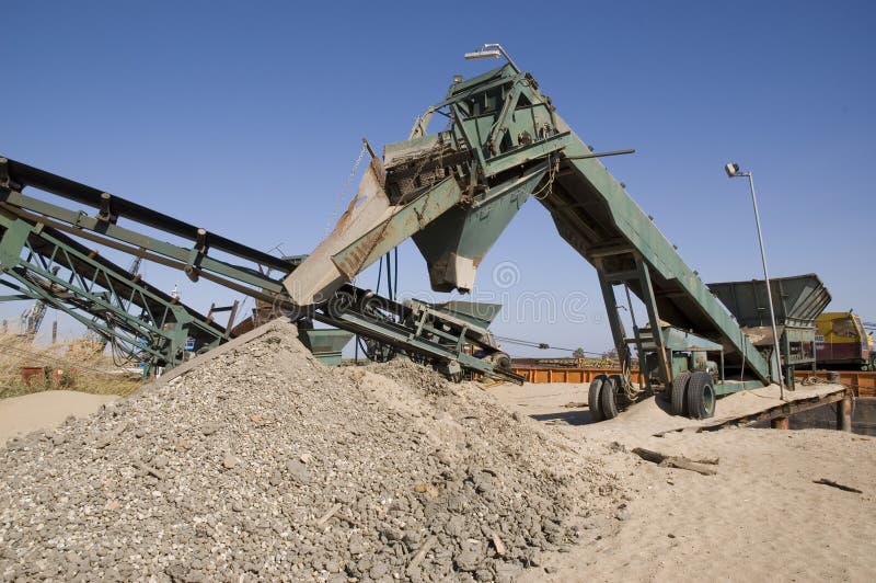 Sand Extraction stock image. Image of machinery, bottom - 2991035