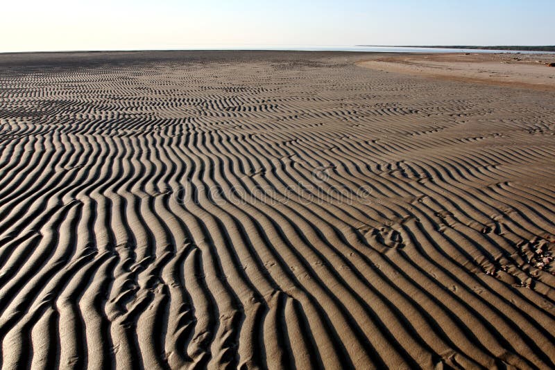 Sand Flats Along Shore of Lake Winnipeg Stock Image - Image of sand ...
