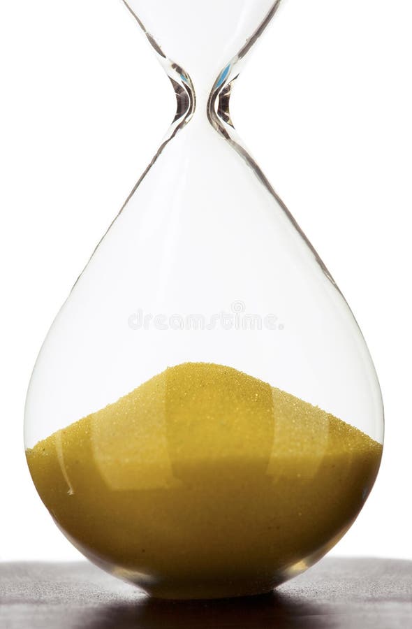 Sand flowing through glass stock photo. Image of clear - 3697450