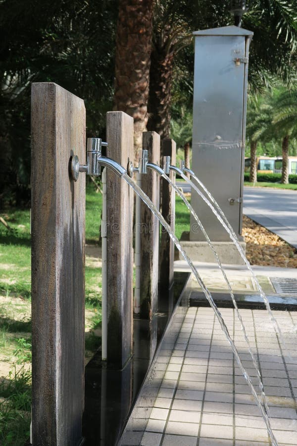 Sand flushing taps stock image. Image of beachfront, taps - 57422885