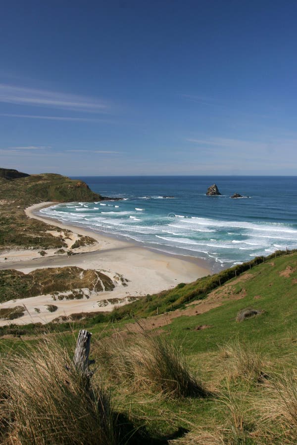 Sand fly bay stock image. Image of hills, otago, deserted - 6937357