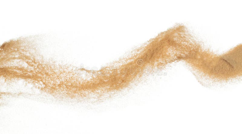 Sand Flying Explosion, Golden Grain Wave Explode. Abstract Cloud Fly ...