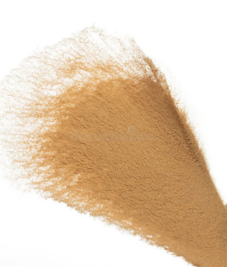 Sand Flying Explosion, Golden Grain Wave Explode. Abstract Cloud Fly ...