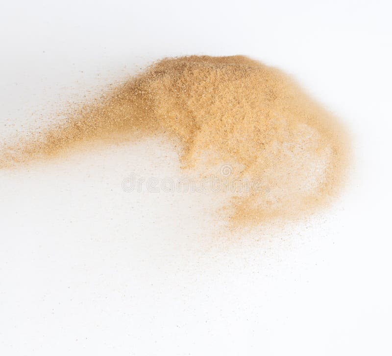 Sand Flying Explosion, Golden Sand Wave Explode. Abstract Sands Cloud ...