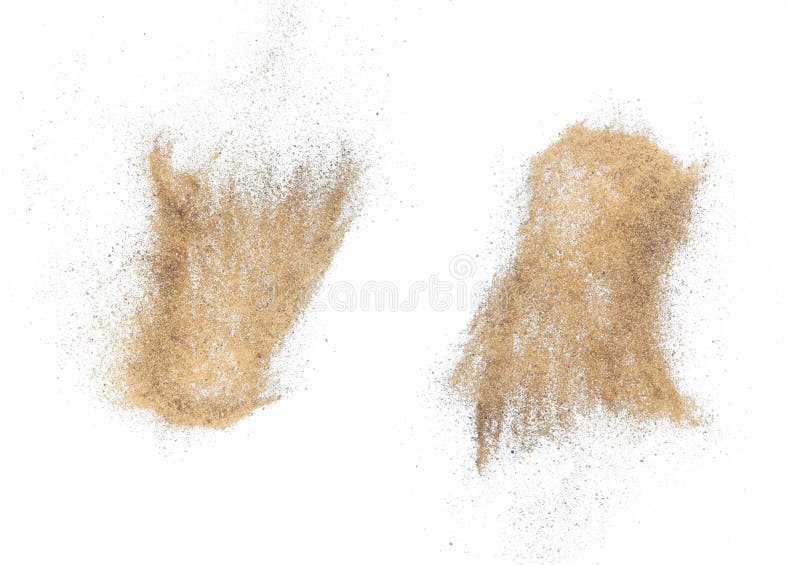 Sand Flying Explosion, Golden Sand Wave Explode. Abstract Sands Cloud ...