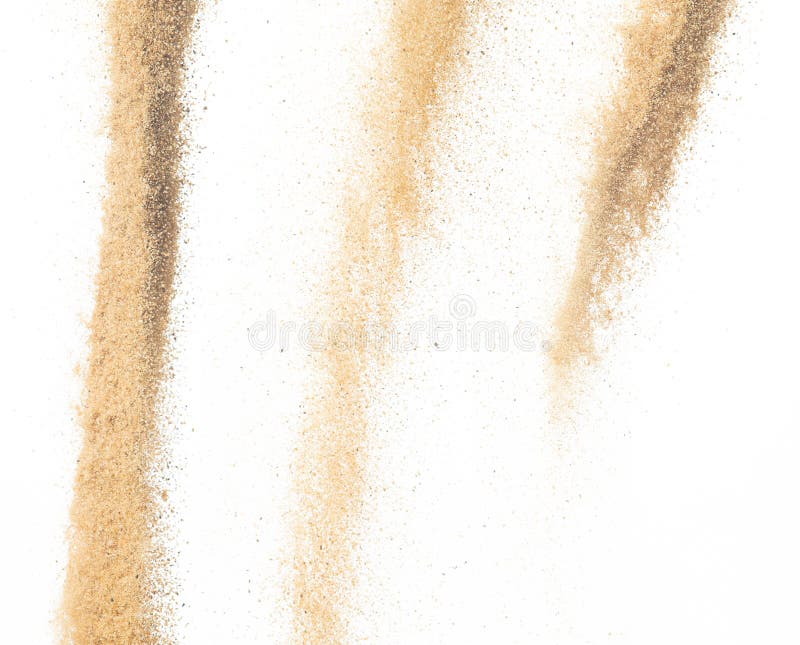 Sand Flying Explosion, Golden Sand Wave Explode. Abstract Sands Cloud ...