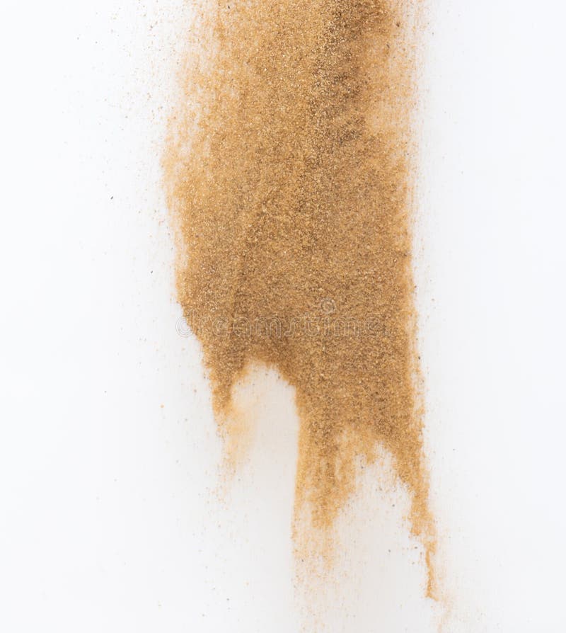 Sand Flying Explosion, Golden Sand Wave Explode. Abstract Sands Cloud ...