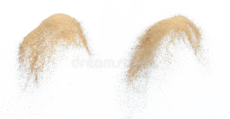 Sand Flying Explosion, Golden Sand Wave Explode. Abstract Sands Cloud ...