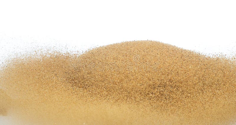 Sand Flying Explosion, Golden Sand Wave Explode. Abstract Sands Cloud ...