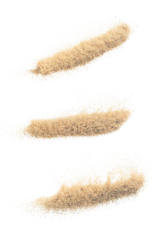 Sand Flying Explosion, Golden Sand Wave Explode. Abstract Sands Cloud ...