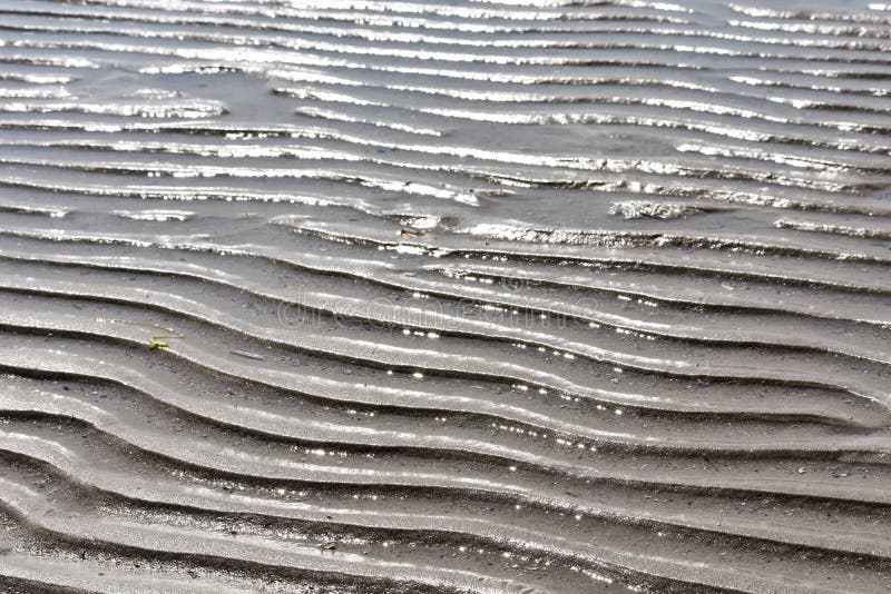 Sand Formed by Water and Sea Stock Image - Image of formed, holiday ...