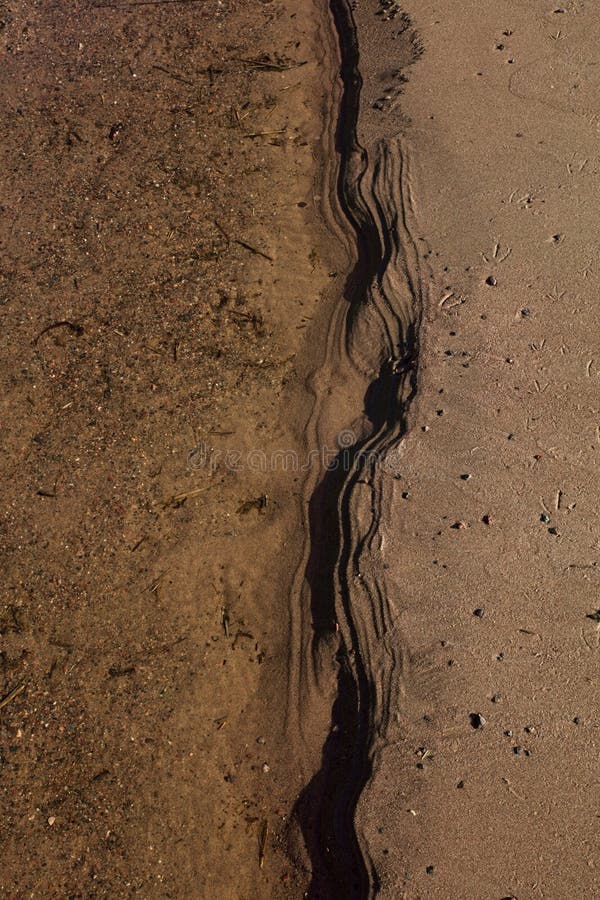 Sand forms. stock image. Image of texture, shore, outside - 312483435