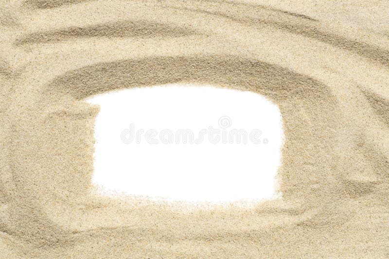 Sand frame stock photo. Image of texture, copy, grained - 153815202