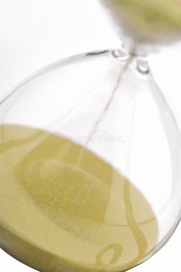 Sand-glass on Dollars Blue Tone Stock Image - Image of heap, countdown ...