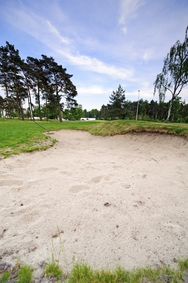 Sand on golf field stock photo. Image of leisure, outdoor - 19662642