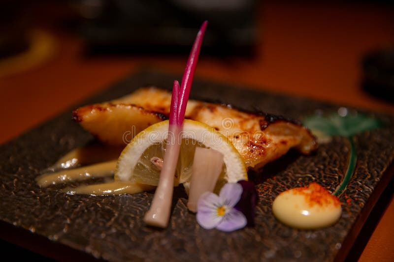 Sand Grilled Cod Fish stock photo. Image of seafood - 373937514