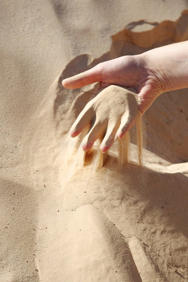 Hand in Sahara sand stock image. Image of fingers, gently - 38384307