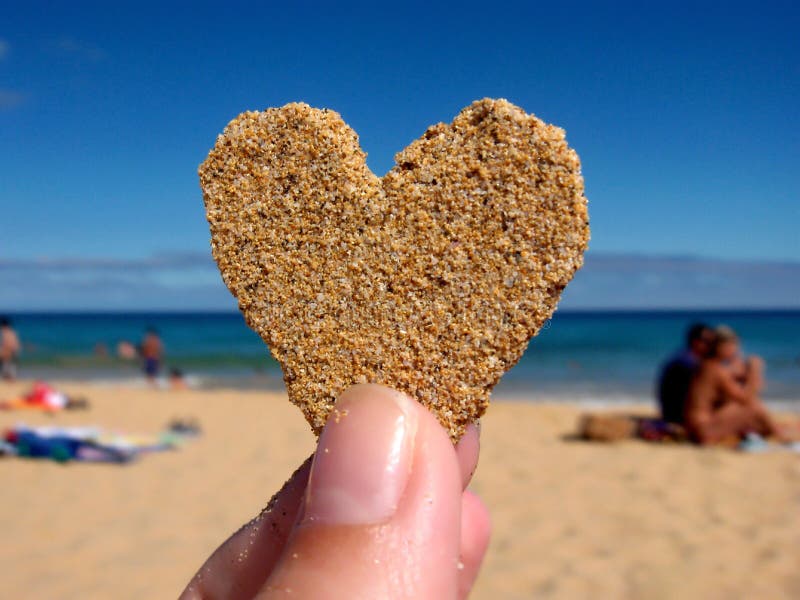 Sand heart stock image. Image of message, flirt, sand, passion - 117997