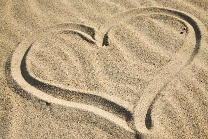 Sand heart stock photo. Image of europe, heart, summer - 20643490