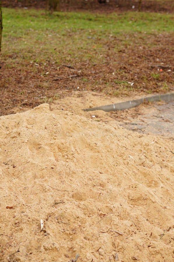 Sand hill stock image. Image of outdoor, sand, hill, sidewalk - 49376171