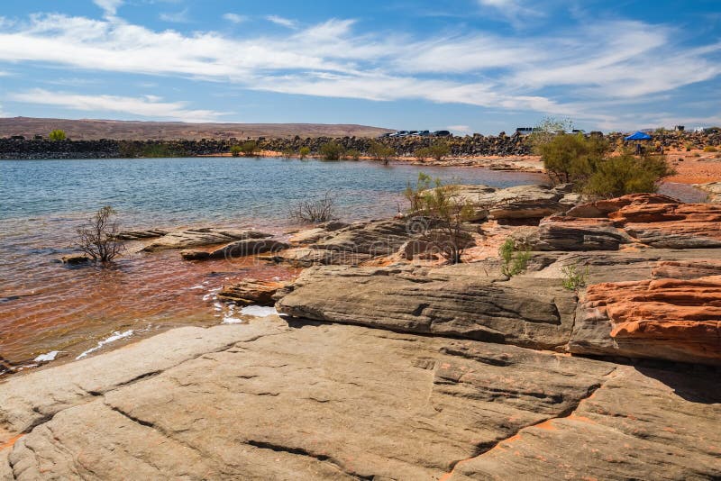 Sand Hollow State Park stock image. Image of state, landscape - 255469761