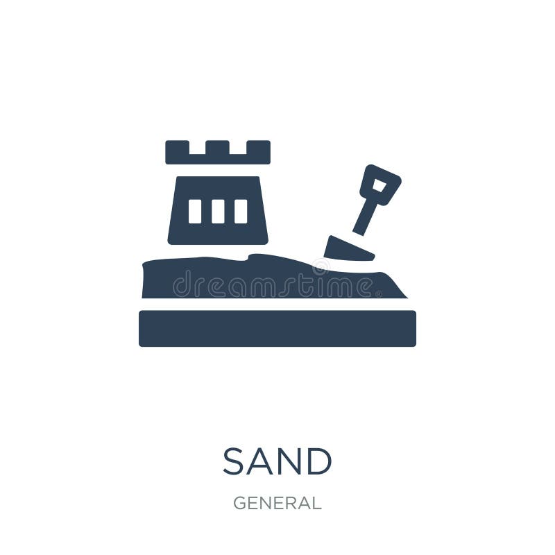 Sand Icon in Trendy Design Style. Sand Icon Isolated on White ...