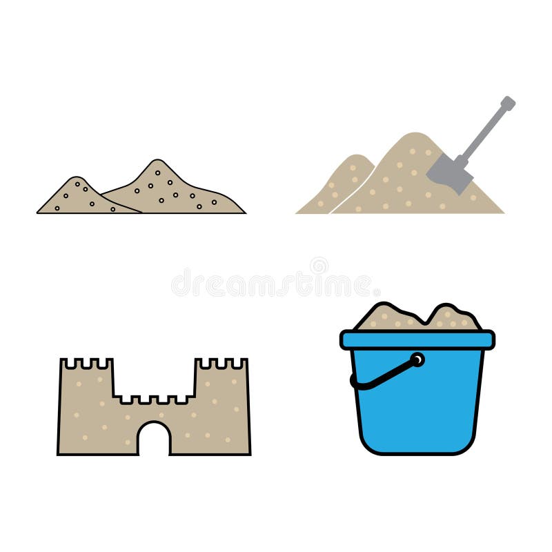 Sand icon vector stock vector. Illustration of symbol - 284968374