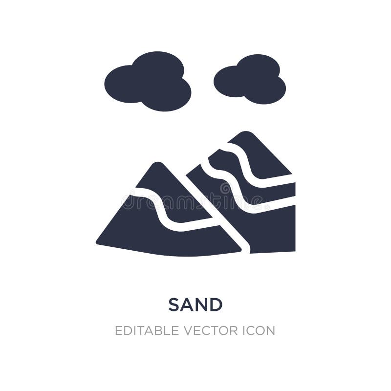 Sand Icon on White Background. Simple Element Illustration from General ...