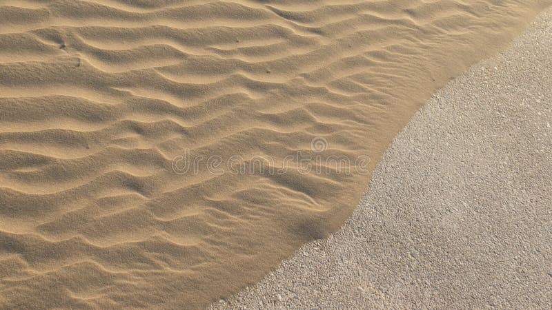 Sand Invading the Pavement with Wind Marks on the Cantabrian Beach ...