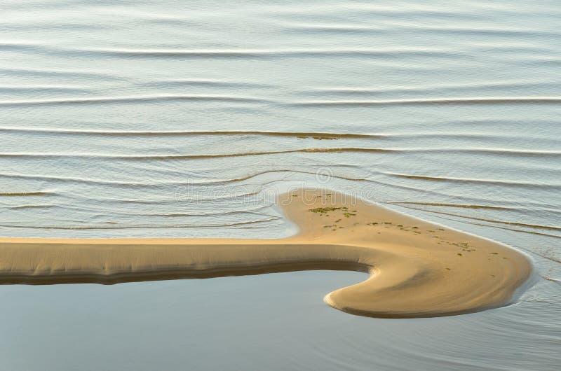 Dry Sand Land with a Big Dug Hole Close Up Stock Image - Image of ...