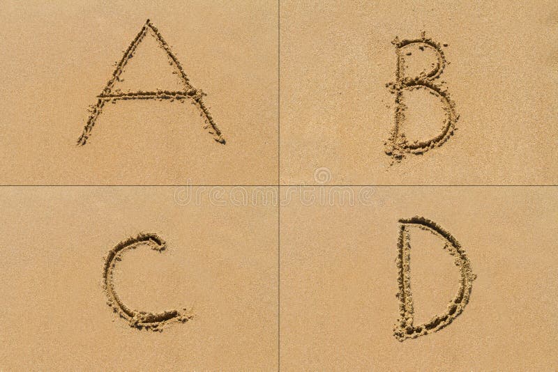Sand Letter Sets stock image. Image of concept, case - 57925887