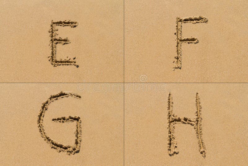 Sand Letter Sets stock photo. Image of typeable, letter - 57925872