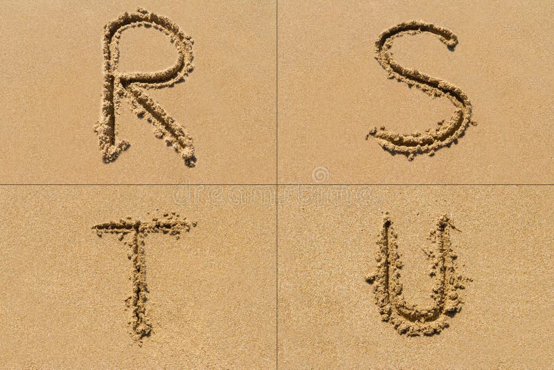 Sand Letter Sets stock photo. Image of beach, nature - 57925886