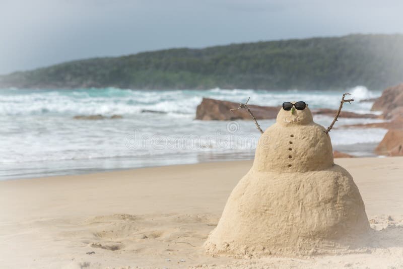 Sand man stock photo. Image of winter, sand, travel, relax - 87557888