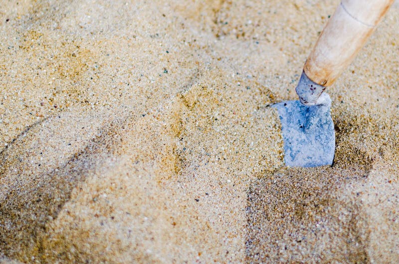 Sand and mason Tool stock image. Image of dirt, children - 56222883