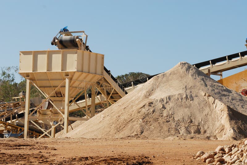 Gravel mining facility stock image. Image of open, horizontal - 12686023