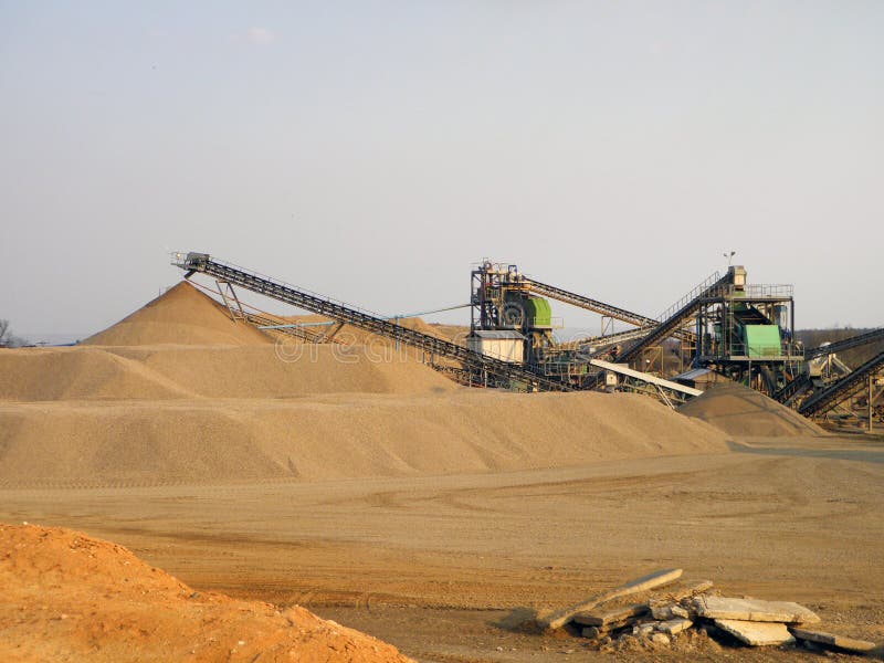 Sand mining stock photo. Image of industry, construction - 26054384