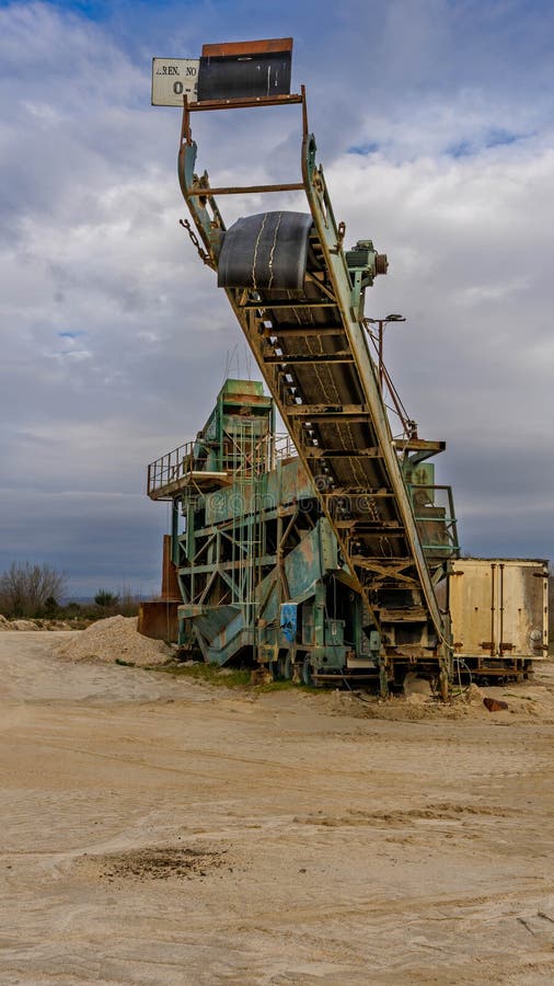 Sand Mining Machine stock image. Image of tool, equipment - 361997875