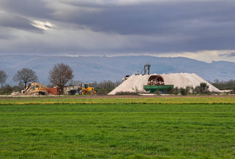 Sand Mining Machine stock photo. Image of conveyor, activity - 361997894