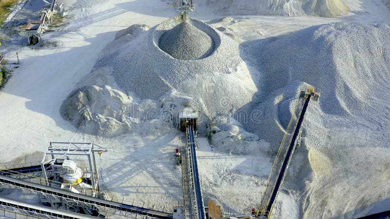 Sand Mining, Machinery and Drone for Mineral Extraction, Digging and ...