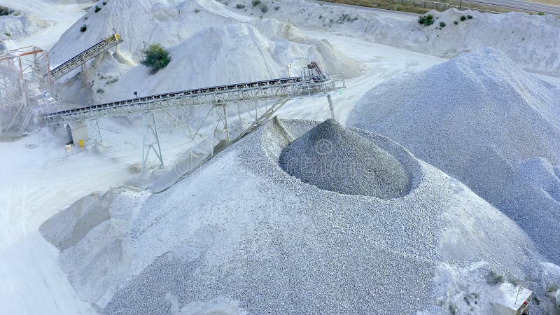 Sand Mine, Equipment and Drone for Natural Resources, Digging and ...