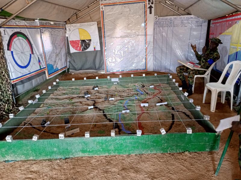 Sand Model Used To Depict an Area of Operation Editorial Photography ...